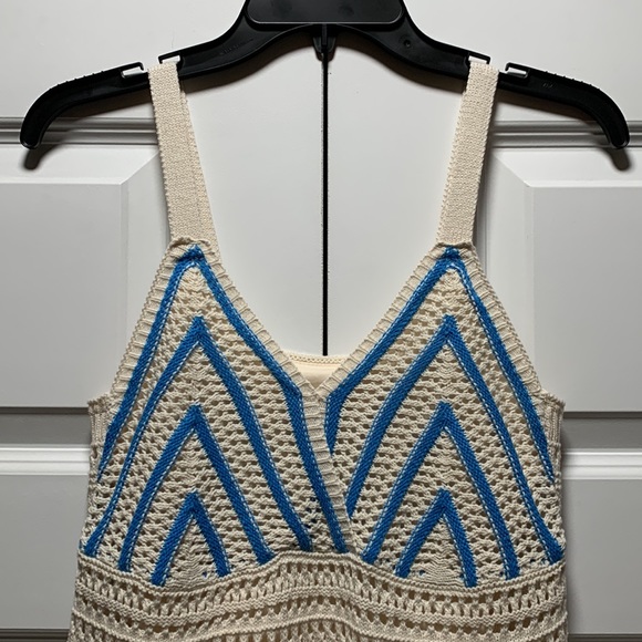 Dresses | Fashionable Crochet Mini Dress With Straps | Poshmark